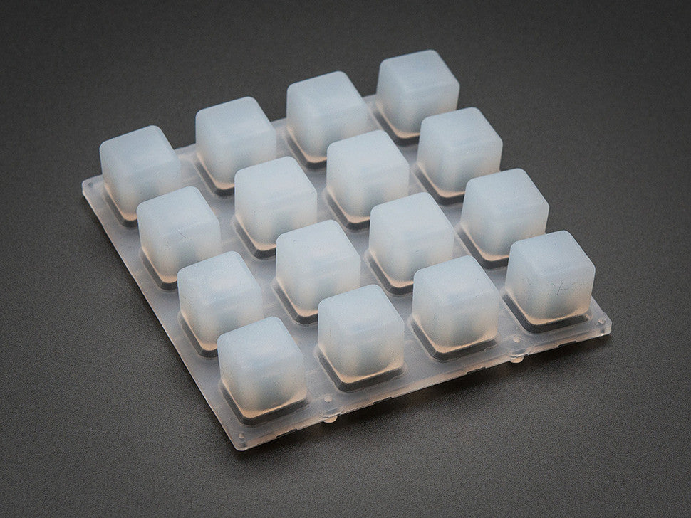 Silicone Elastomer 4x4 Button Keypad - for 3mm LEDs — Chicago ...