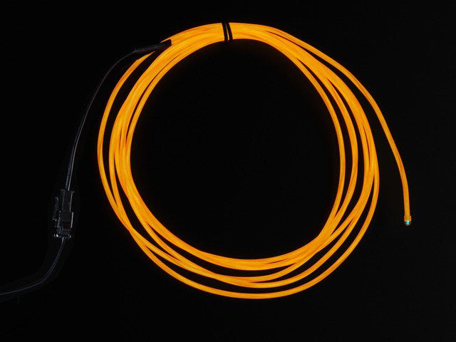 High Brightness Orange Electroluminescent (EL) Wire - 2.5 meters ...